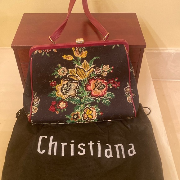 Christiana | Bags | Vintage Embroidered Bag By Christiana | Poshmark